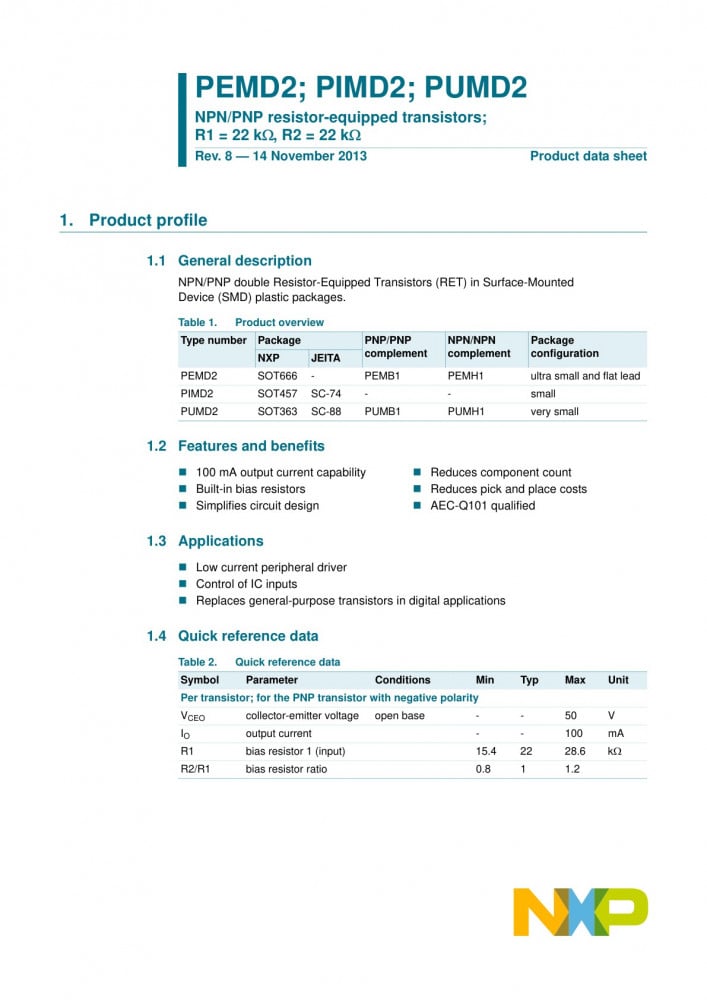 PIMD2 datasheet page 2