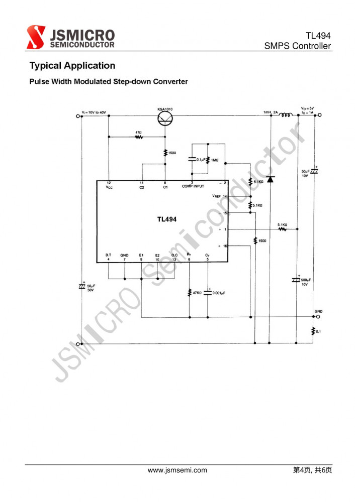 JSMSEMI TL494 datasheet page 4