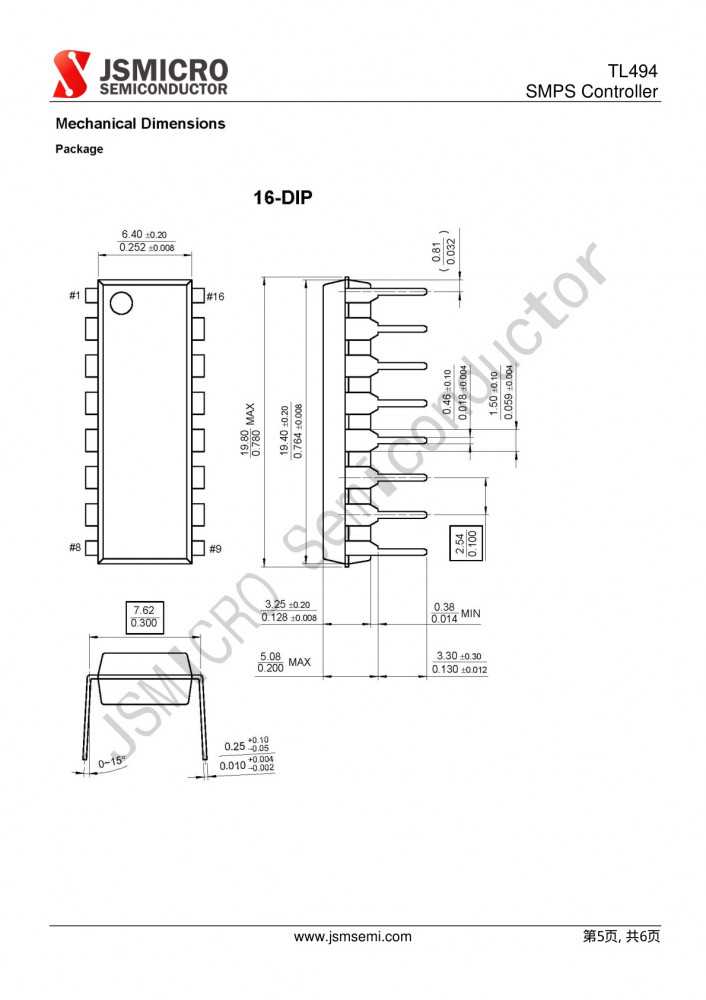 JSMSEMI TL494 datasheet page 5