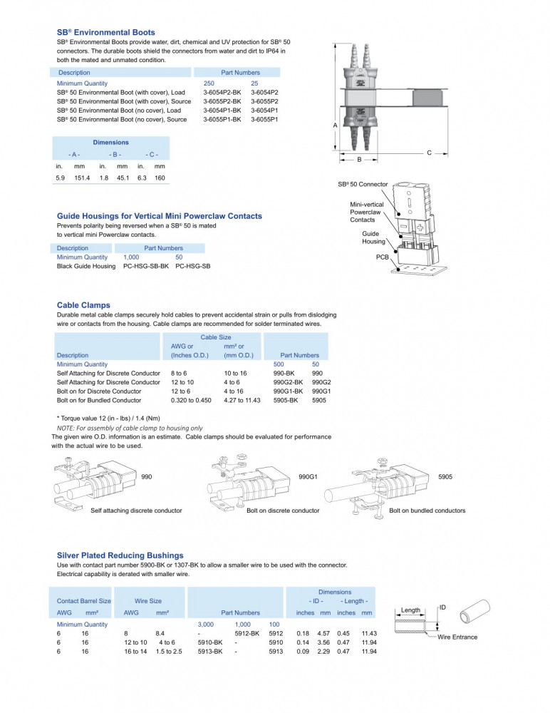Anderson Power SB 50 datasheet page 6