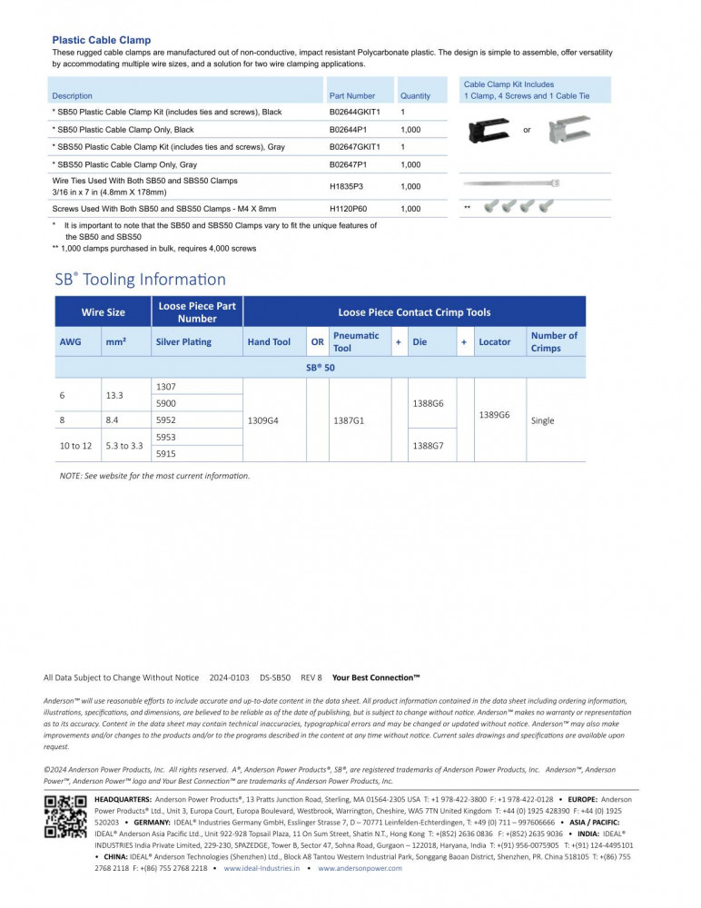 Anderson Power SB 50 datasheet page 7