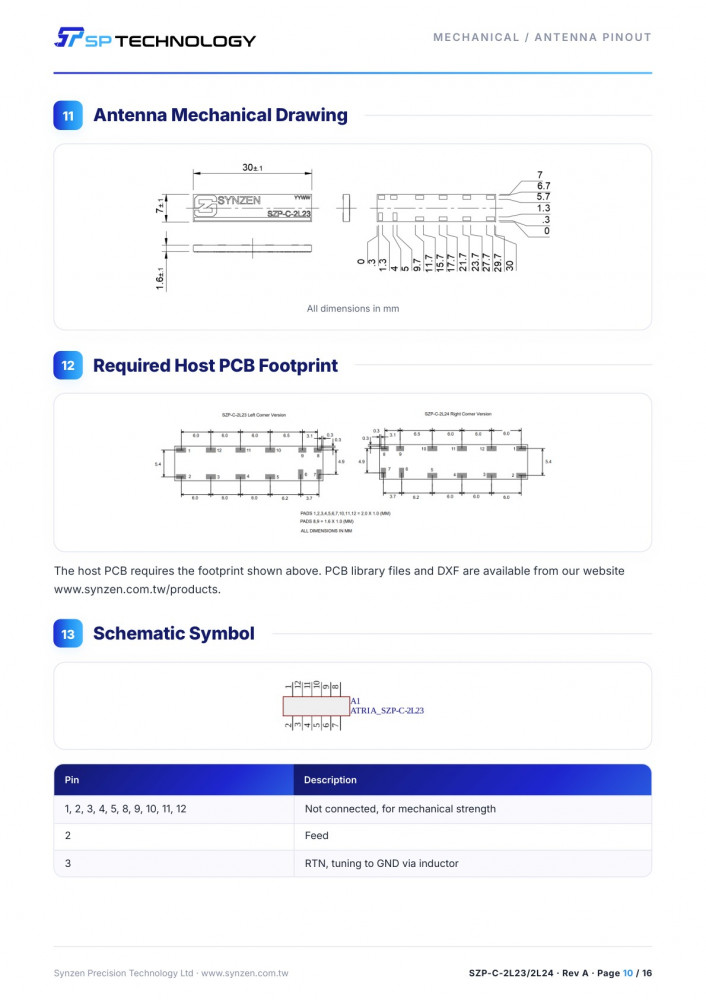 SZP-C-2L23 / 24 technical document page 10