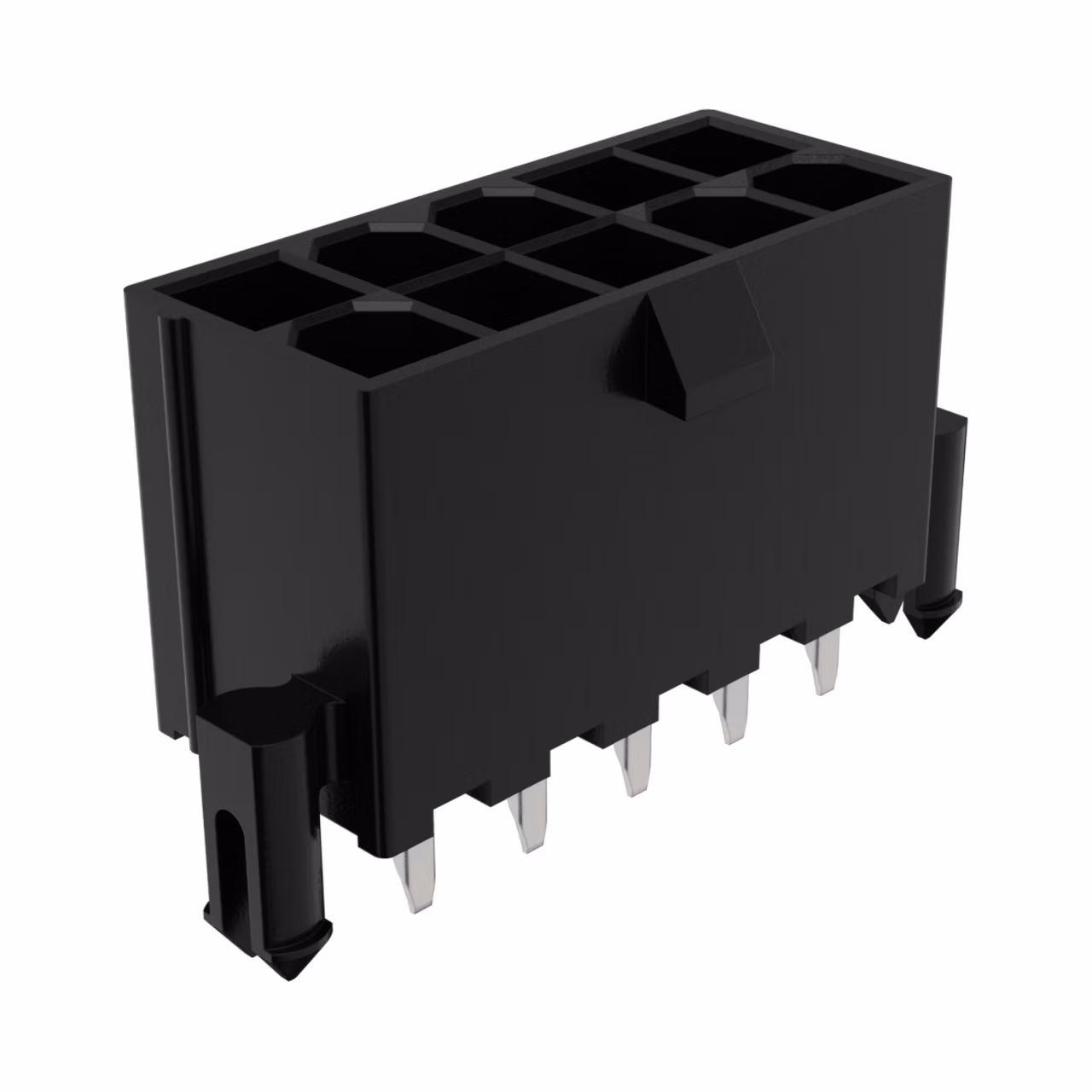 Mini-Fit Versa Color Header, Dual Row, Vertical, with Snap-in Plastic Peg PCB Lock, 8 Circuits, Nylon 6/6, UL 94V-0, Tin (Sn) Plating, Glow-Wire Capable, Natural