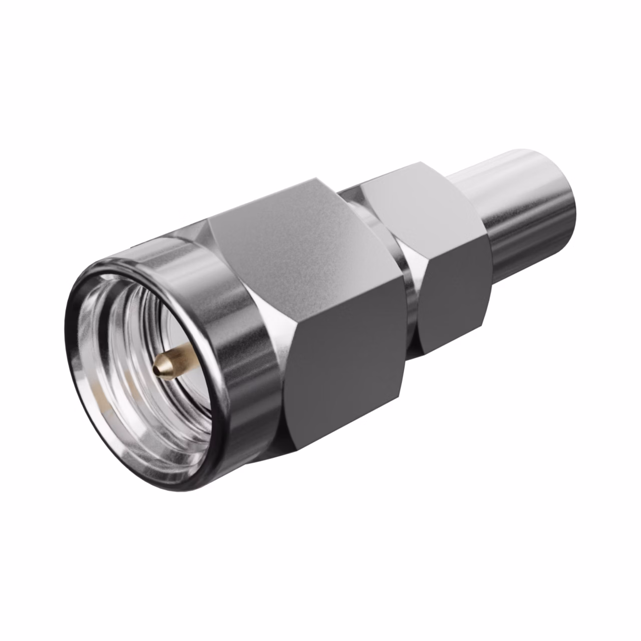 SMA Plug-to-MMCX Plug, Between-Series Adapter, Straight, Bag, 50 Ohms for sale