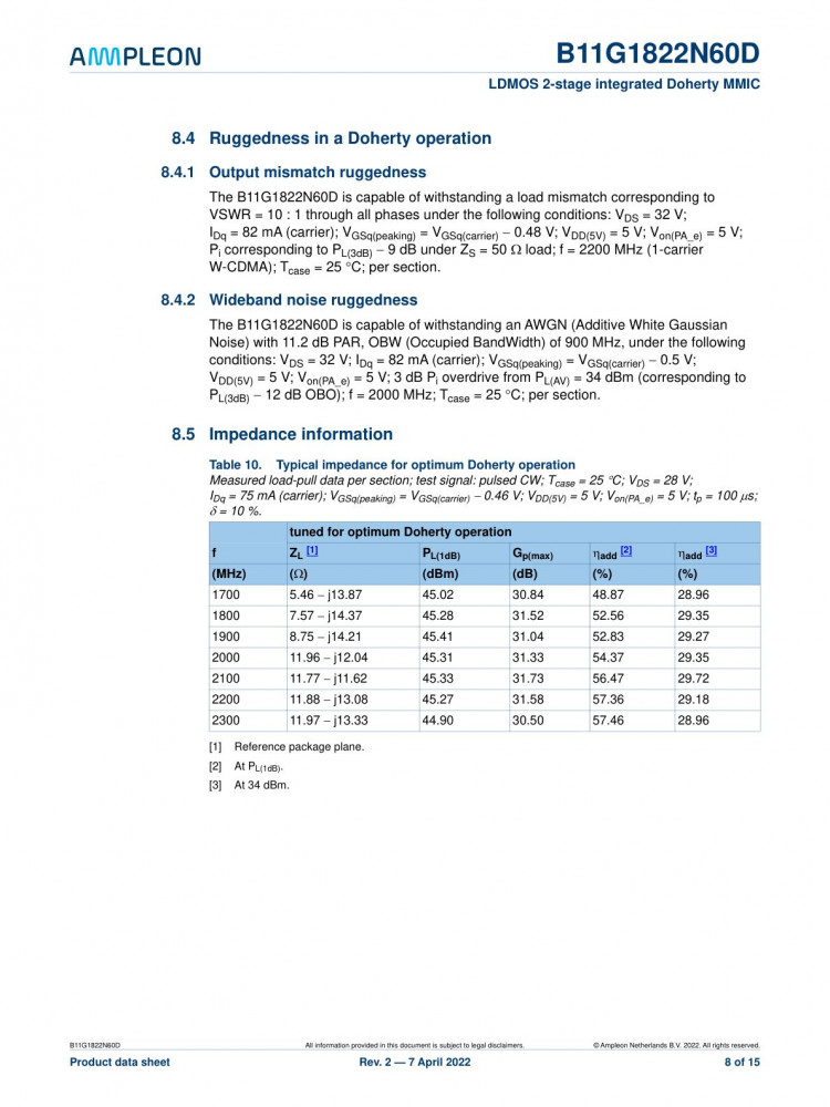 B11G1822N60D technical document page 8