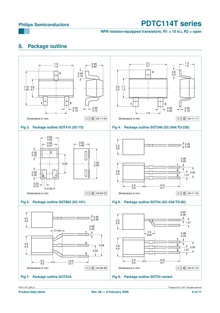 PDTC114TU datasheet page 6