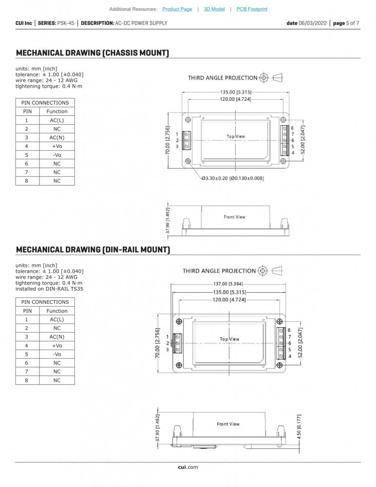 PSK-45-48 datasheet page 5