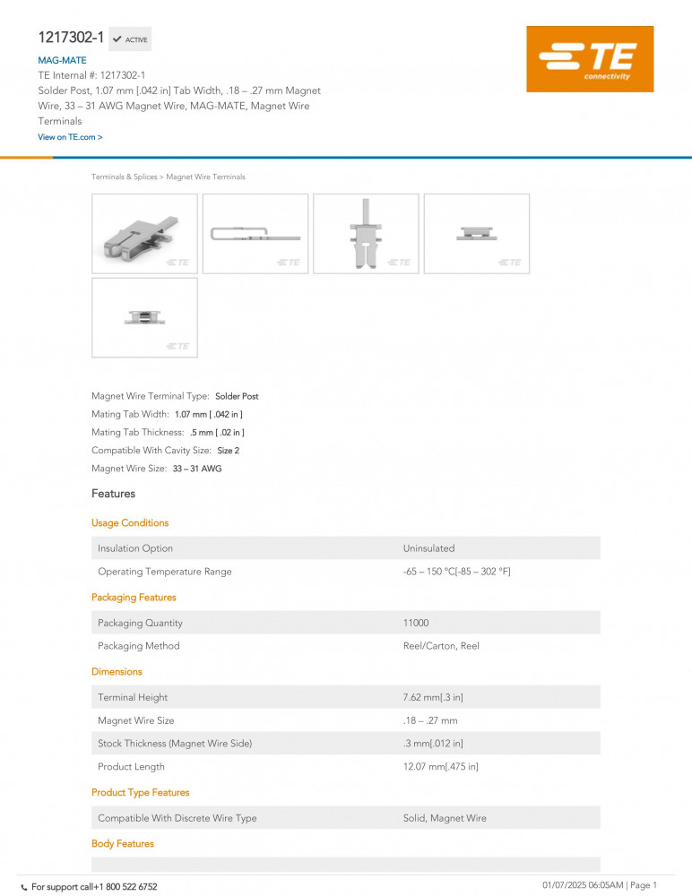 1217302-1 technical document page 1
