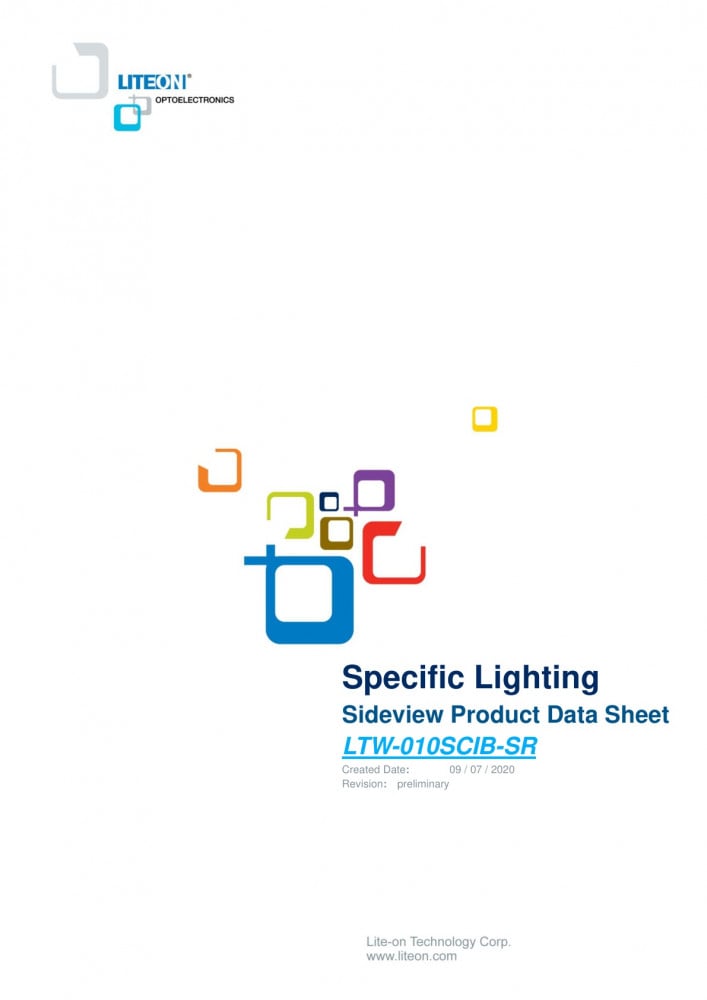 LTW-010SCIB-SR datasheet page 1