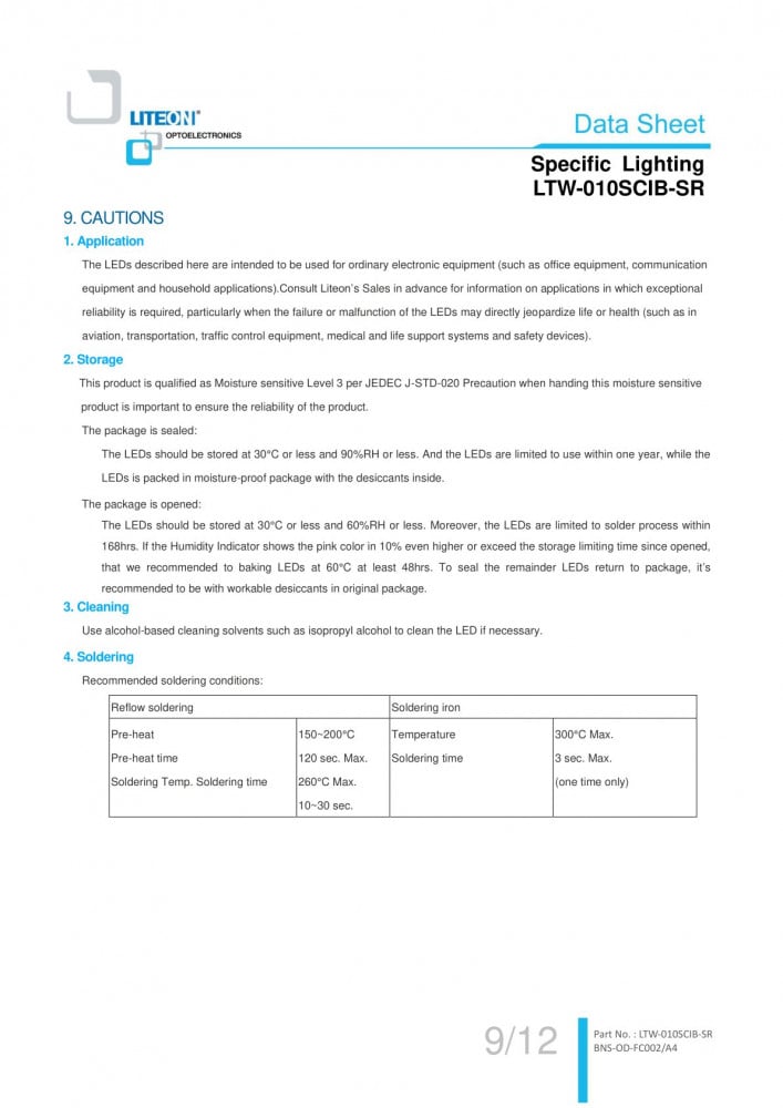 LTW-010SCIB-SR datasheet page 10