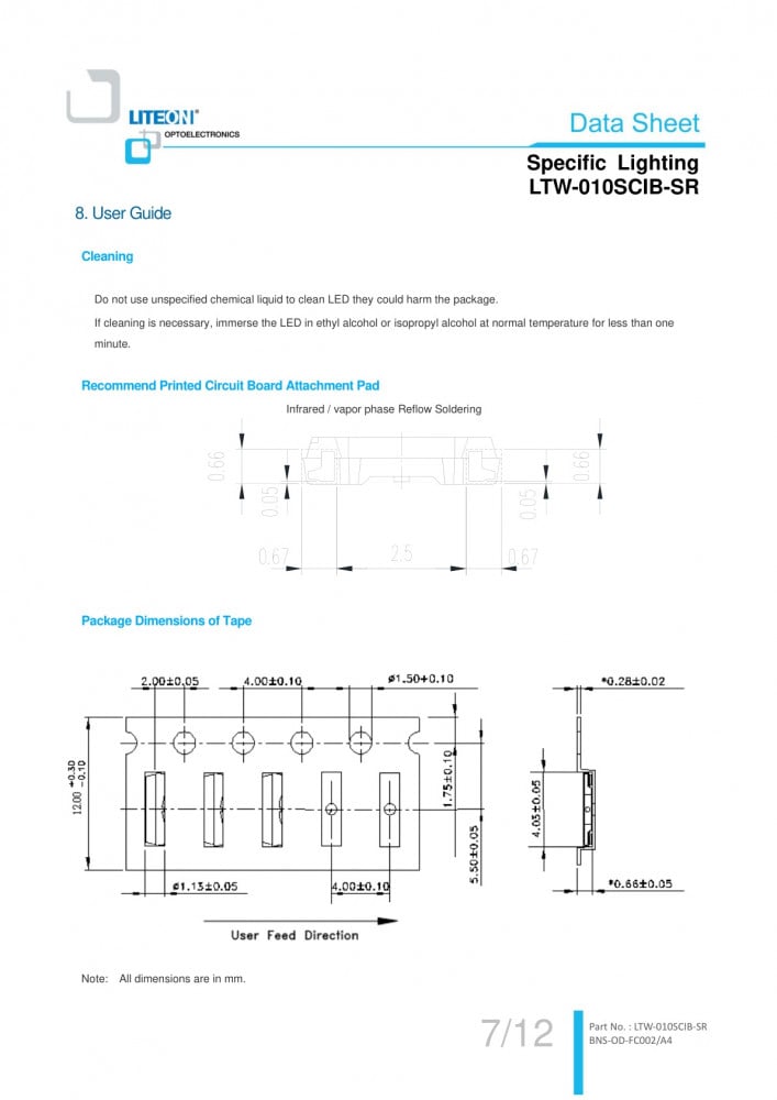 LTW-010SCIB-SR datasheet page 8