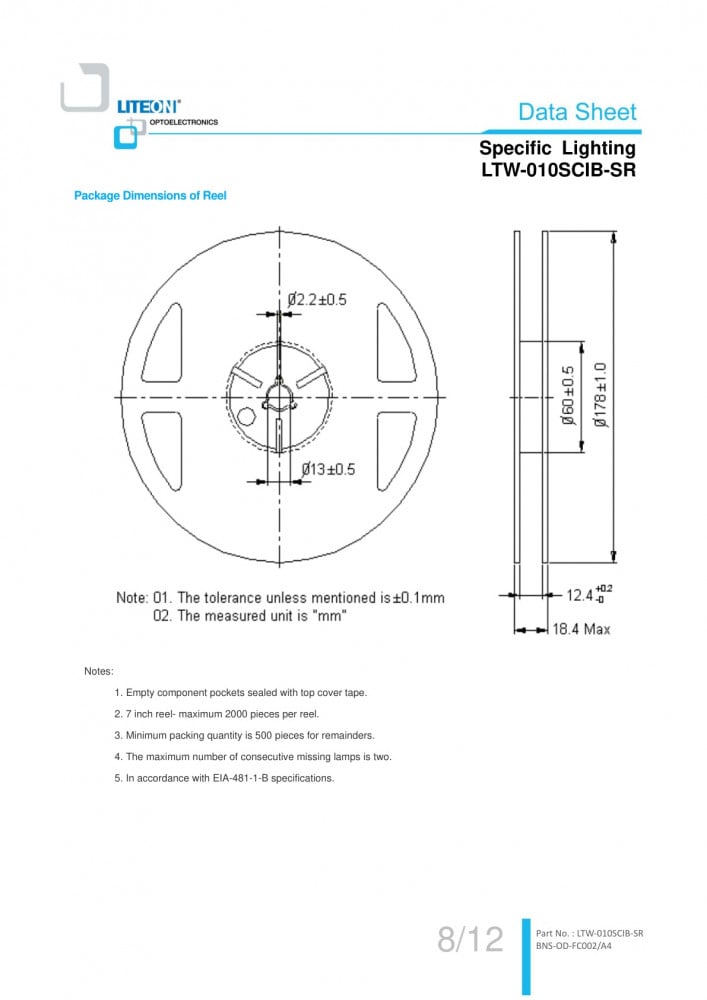 LTW-010SCIB-SR datasheet page 9
