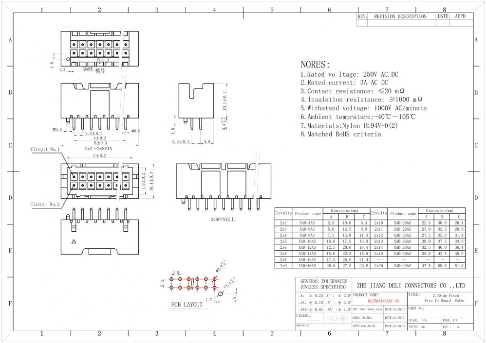 DLL XAD-12S technical drawing page 3