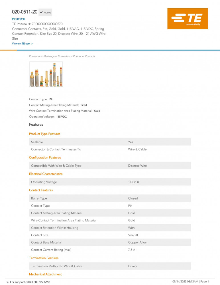 020-0511-20 technical document page 1