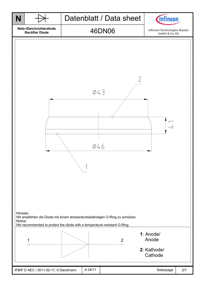 46DN06 datasheet page 2
