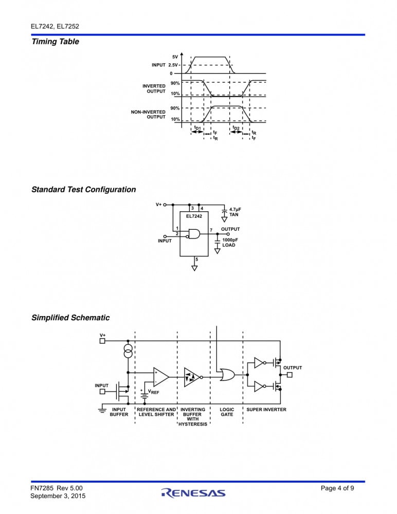 EL7242CSZ datasheet page 4