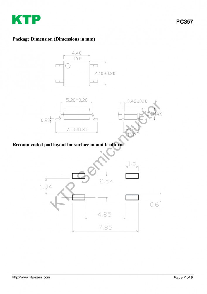PC357 datasheet page 7