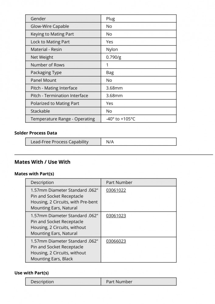 Product specification page 3