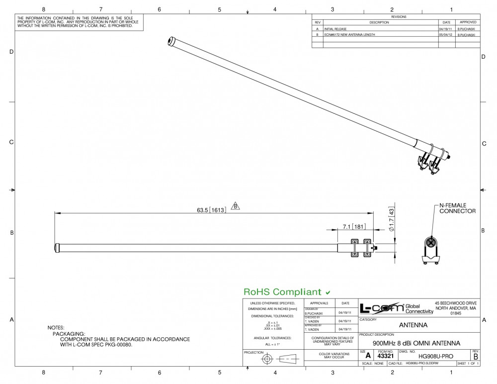 HG908U-PRO technical document page