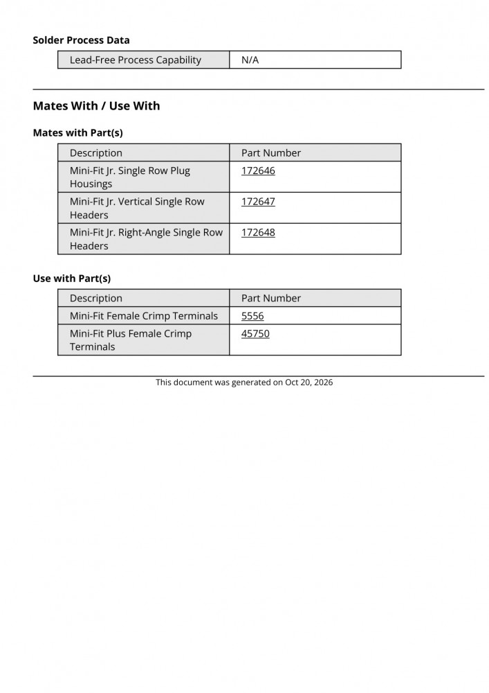 Technical document image 3 for MOLEX 469940412