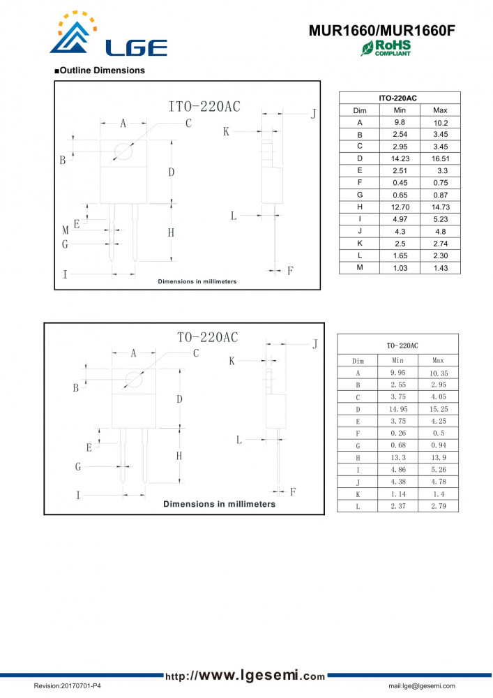 MUR1660F datasheet page 4