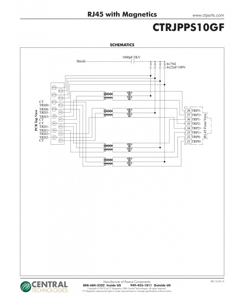 CTRJPPS10GF series datasheet page 2