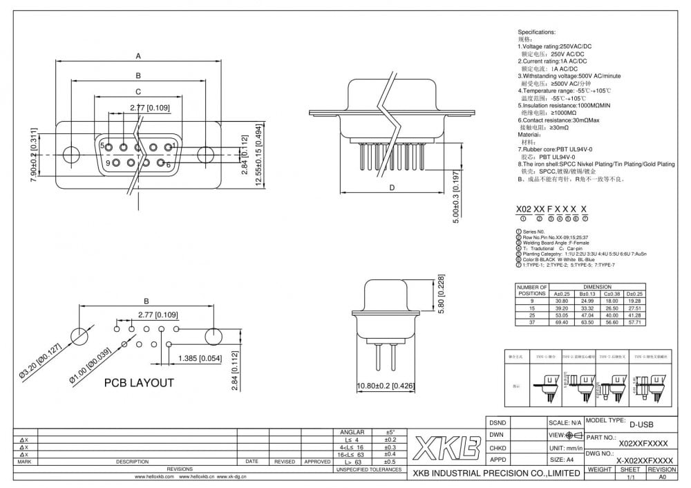 X0237FC2W1 technical drawing page