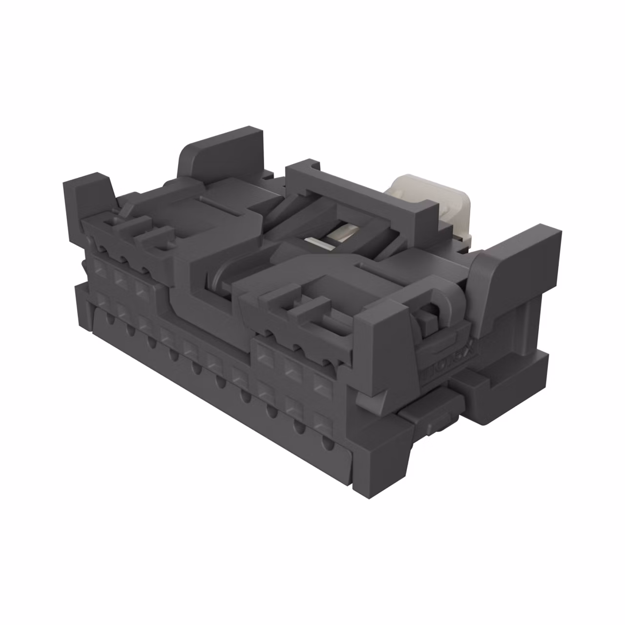PROPOSED REPLACEMENT: MINI50 GEN II UNSEALED RECEPTACLES (206523 SERIES);  Mini50 Unsealed Receptacle, Dual Row, Bridged, with CPA, 16 Circuits, EcoPaXX Resin, Polarization Option B, Gray for sale