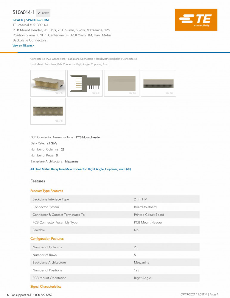 5106014-1 technical document page 1