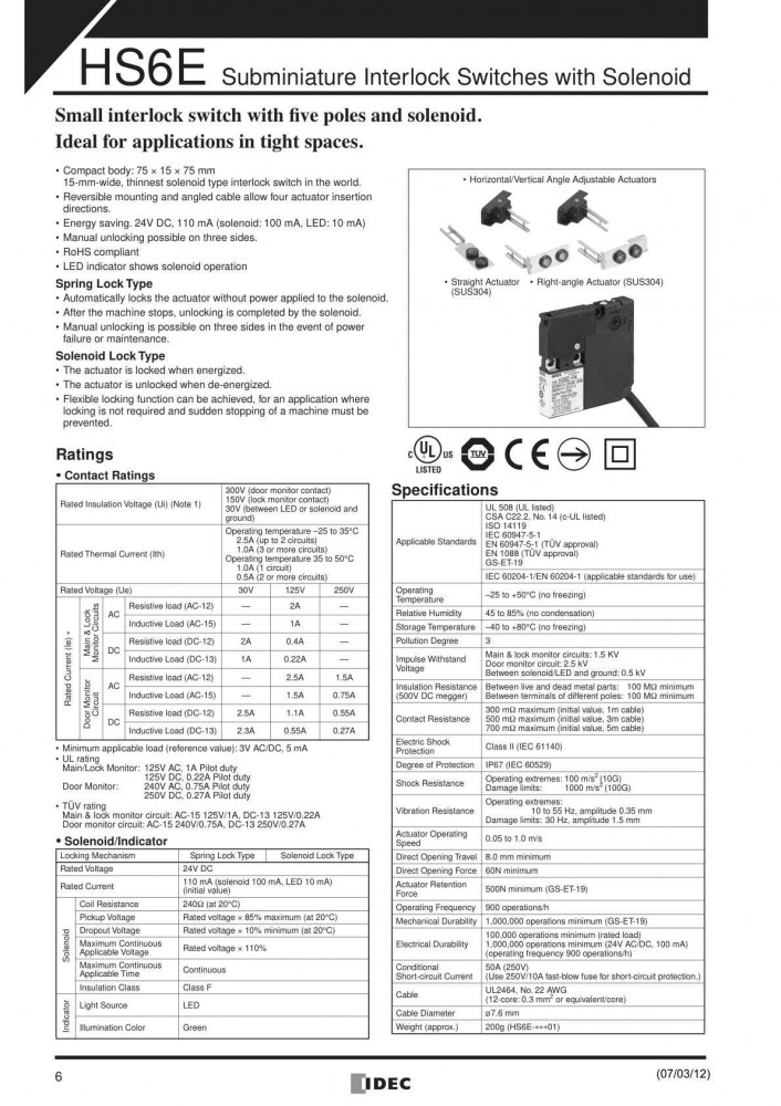 HS6E datasheet page 6