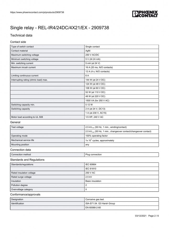 Phoenix Contact 2909738 document page 2