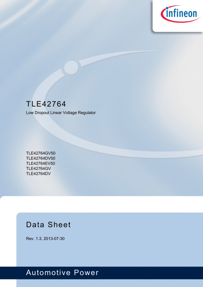 TLE42764 datasheet page 1