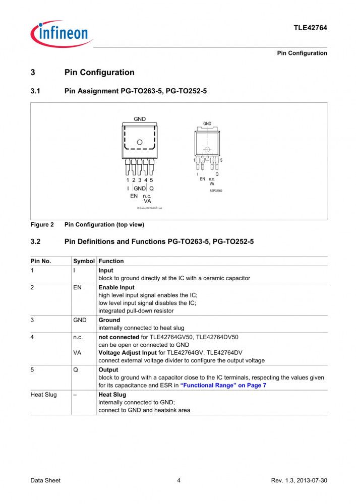 TLE42764 datasheet page 4