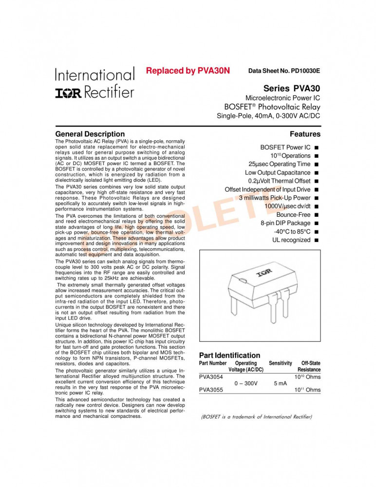 PVA3055 datasheet page 1