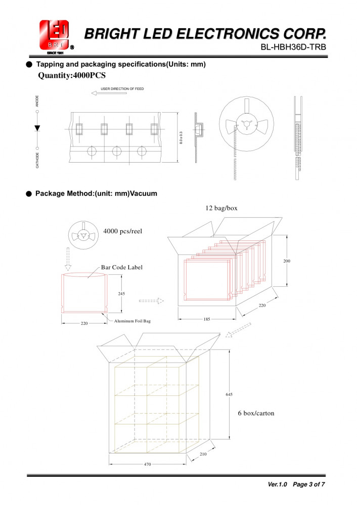 BL-HBH36D-TRB datasheet page 3