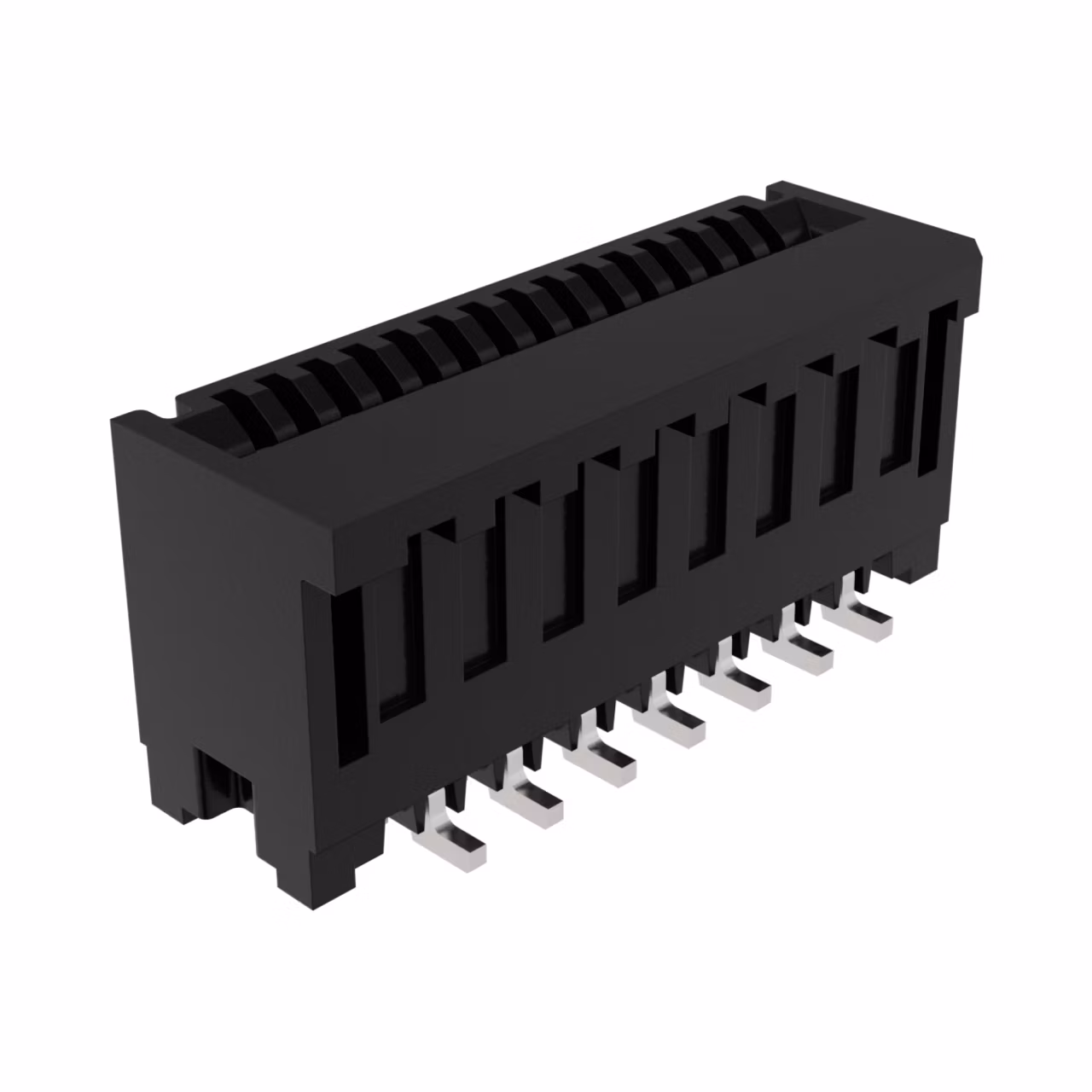 Easy-On FFC/FPC Connector, 0.50mm Pitch, Surface Mount, Vertical, Non-ZIF, Standard Footprint, Tin Bismuth Plating, Short Terminal Type, Black, 15 Circuits for sale
