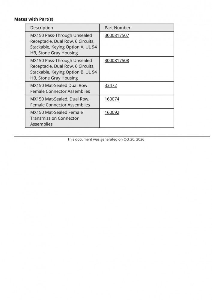 MOLEX 3000817004 technical document image 3
