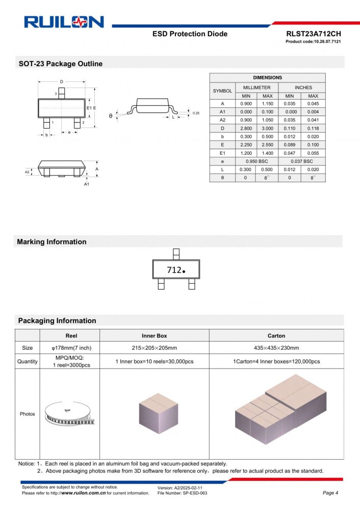 RLST23A712CH datasheet page 4
