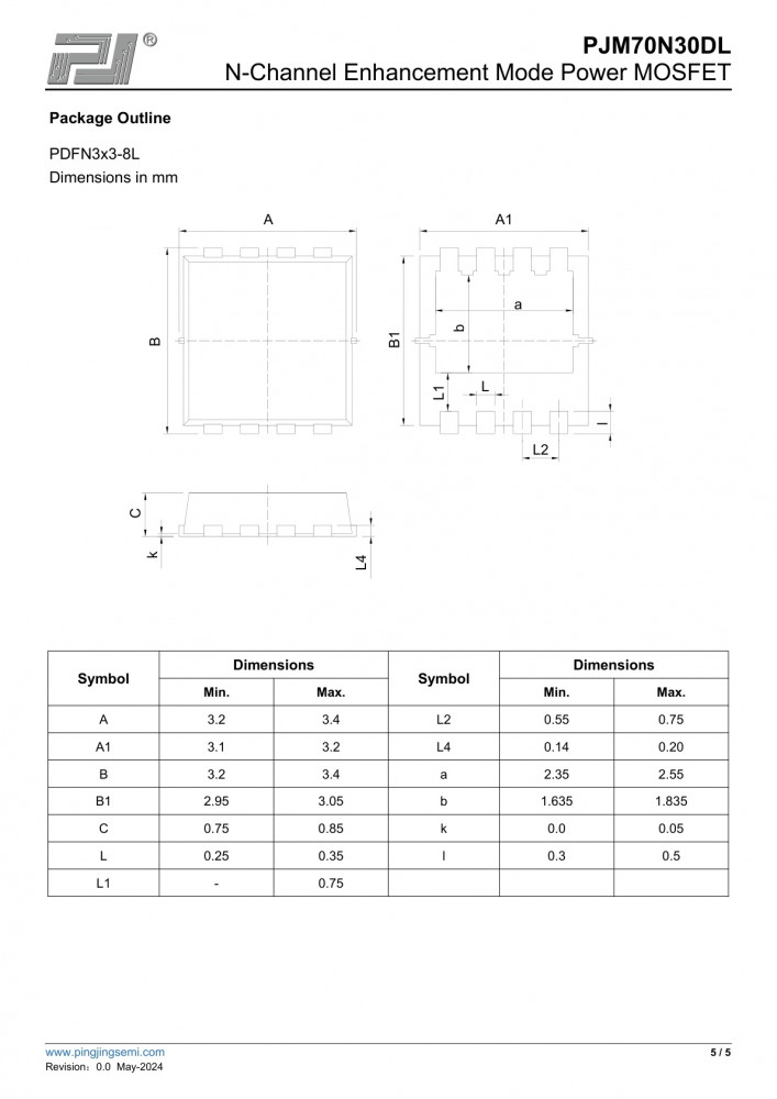 PJM70N30DL datasheet page 5