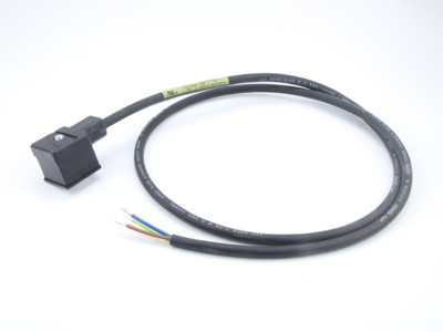 Brad mPm DIN Form A-18mm 2 Pole Plus Double Ground H6/H12 to Pigtail, Nitrile Integrated Gasket and Screw, 18 AWG Black PUR Cable, 1.0m (3.28') Length, 250V for sale