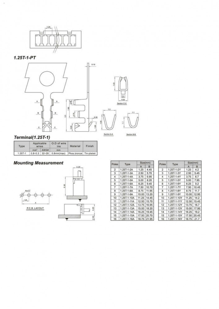 BOOMELE 1.25T connector datasheet page 2