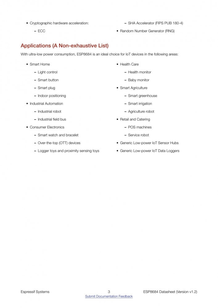 ESP8684H2 datasheet page 4