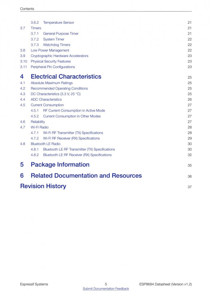 ESP8684H2 datasheet page 6