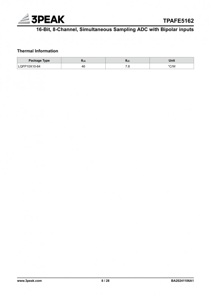TPAFE5162SI08-QP7R datasheet page 8