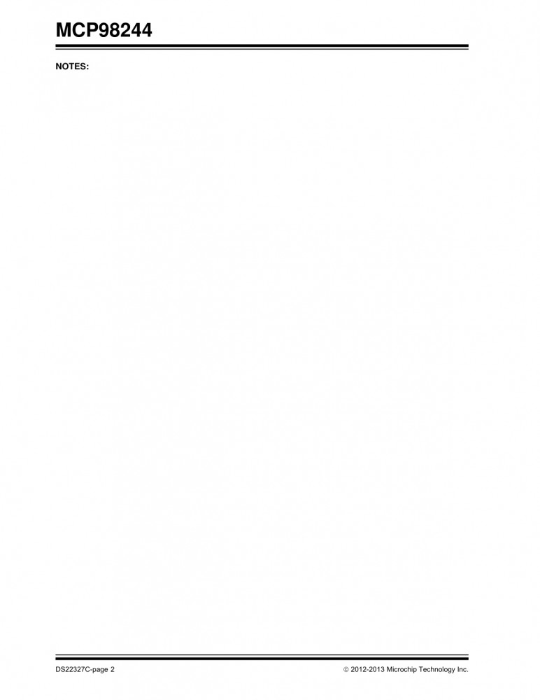 MCP98244 technical document page 2