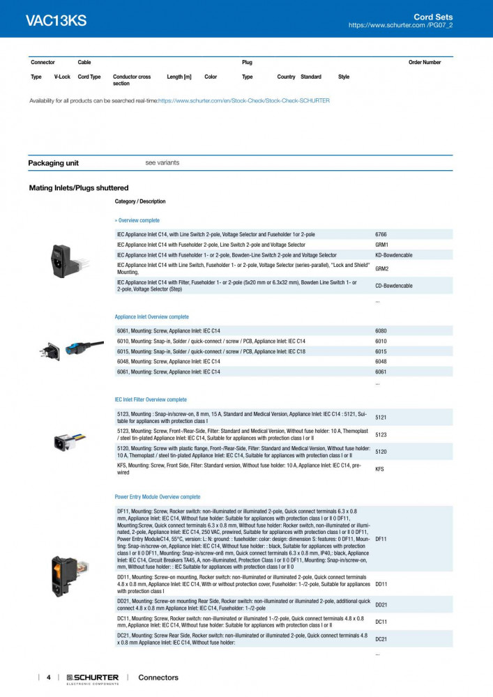 SCHURTER 6051.2007 technical document page 4