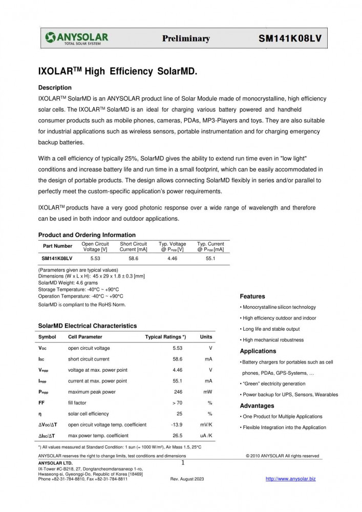 SM141K08LV datasheet page 1