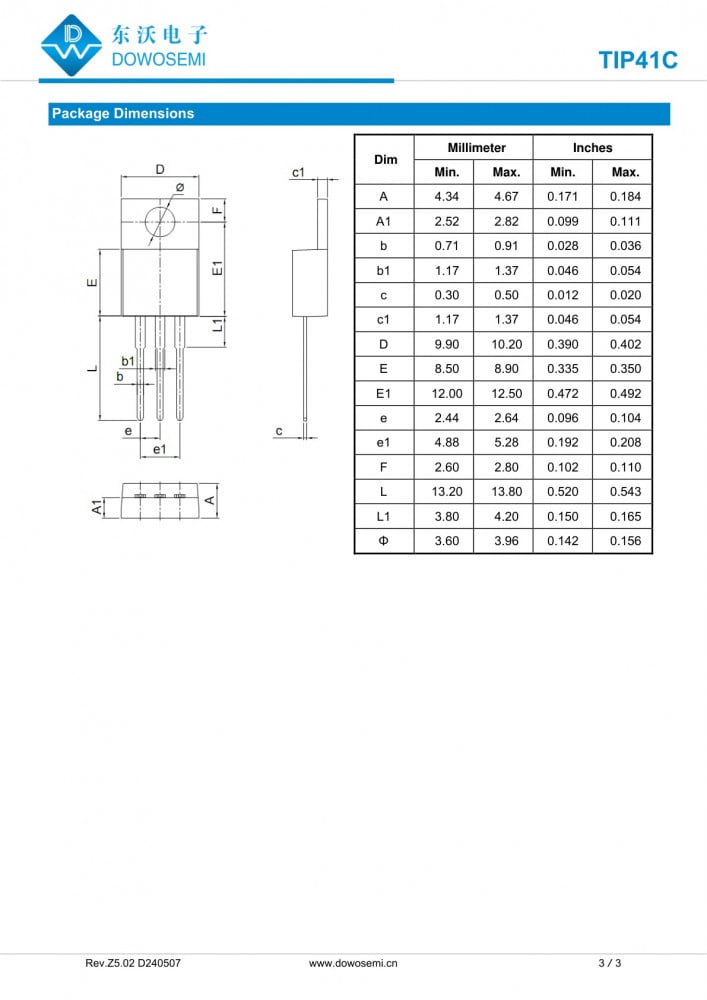 TIP41C datasheet page 3