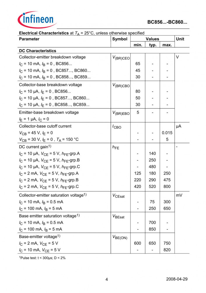 BC857B datasheet page 4