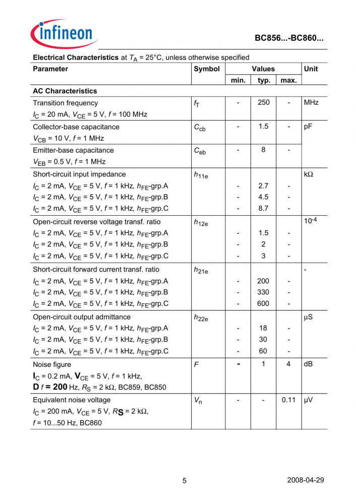 BC857B datasheet page 5